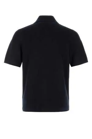 Burberry Midnight Wool Polo Shirt - Blue
