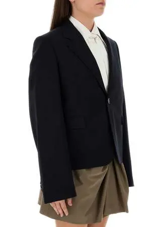Loewe Grey Wool Blazer - Gray