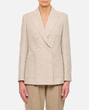 Max Mara Targa Linen Blazer - Multicolor