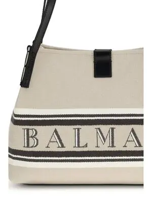 Balmain Canvas Shoulder Bag