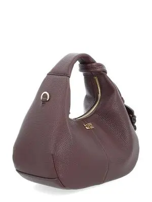 GANNI Borsa Hobo Small - Brown