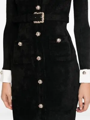 SELF-PORTRAIT Crystal-embellished Midi Dress - Multicolor