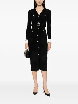 SELF-PORTRAIT Crystal-embellished Midi Dress - Multicolor
