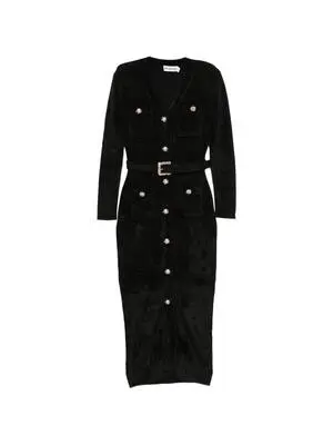 SELF-PORTRAIT SELF-PORTRAIT Crystal Embellished Midi Dress Multicolor
