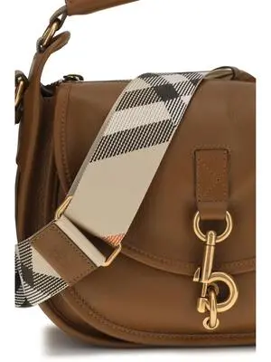 Burberry Small B Clip Crossbody Bag - Brown