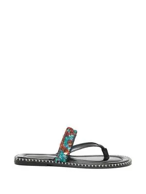 Dries Van Noten Sandals 00280-ws261-95 W.l.shoes Emb Q.0857 - Blue