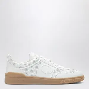 Valentino Garavani Upvillage Sneakers In Perforated Leather - White