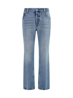 Miu Miu Washed Denim Five-pocket Jeans - Blue
