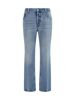 Miu Miu Washed Denim Five-pocket Jeans - Blue