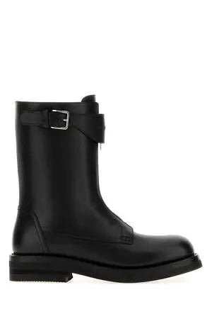 Alexander McQueen Leather Boots - Black