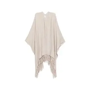 Brunello Cucinelli Neutrals Jackets Capes & Ponchos - Cream