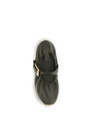 Balmain Buckle Strap Ballerinas