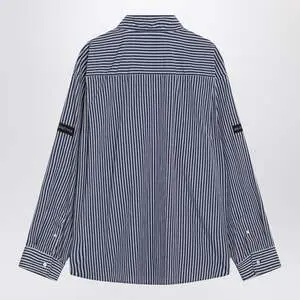 Balenciaga Oversize Navy And White Striped Shirt