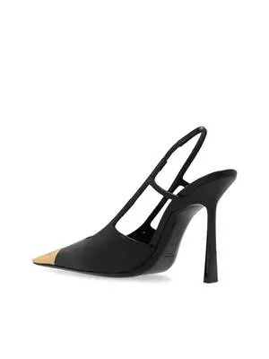 Saint Laurent Jeanne Leather Slingback Pumps - Multicolor