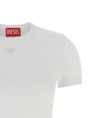 DIESEL® T-ribber-od T-shirt - White