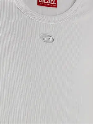 DIESEL® T-ribber-od T-shirt - White