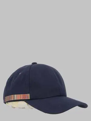 Paul Smith Cappello Da Baseball Signature Stripe - Blue