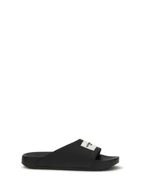 Givenchy Rubber Logo Slippers - Black