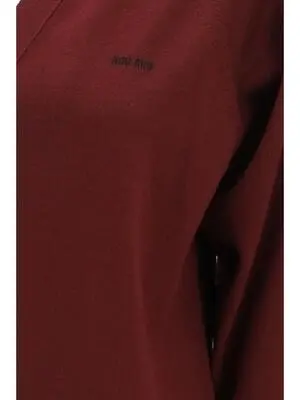 Miu Miu Virgin Wool Cardigan With A Collar - Multicolor