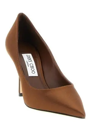 JIMMY CHOO Satin Love Pumps - Brown