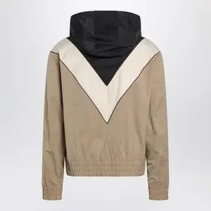 Valentino Garavani Butter And Camel Jacket With Vlogo Patch