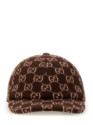 Gucci Gg Wool Baseball Hat - Brown