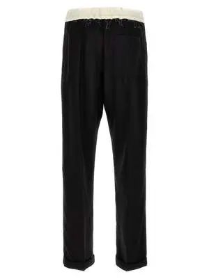 WALES BONNER Seine Wool Trousers - Multicolor