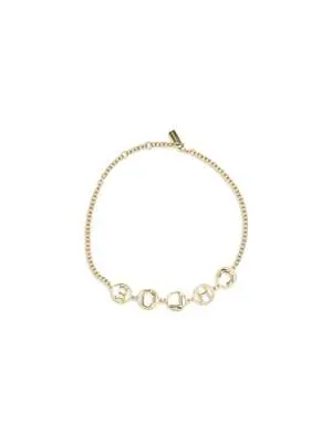 Chloé Script Choker Necklace - Gold
