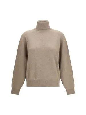 Brunello Cucinelli Cashmere Turtleneck Sweater - Brown