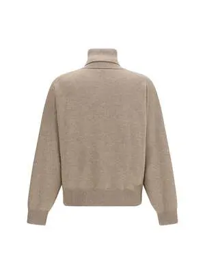 Brunello Cucinelli Cashmere Turtleneck Sweater - Brown