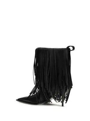 Balenciaga Avenue Fringe Ankle Boots