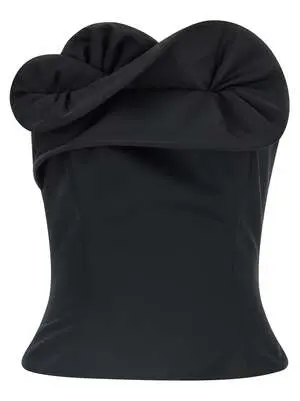 Magda Butrym 01' Corset Top - Black