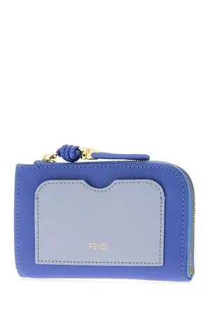 Fendi Leather Coin Purse - Blue