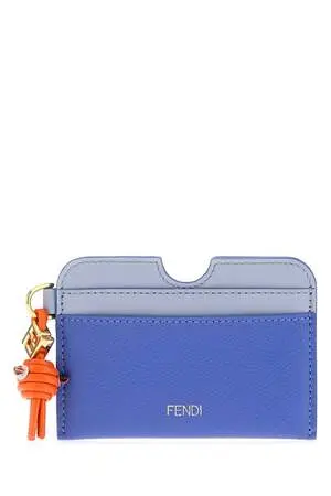 Fendi Two-tone Leather Card Holder - Multicolor