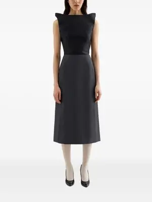 JIL SANDER Silk And Wool Cropped Top