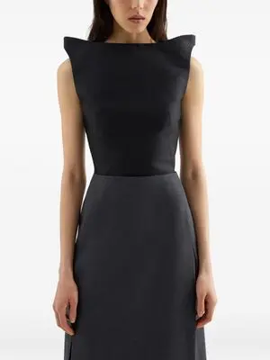JIL SANDER Silk And Wool Cropped Top - Multicolor