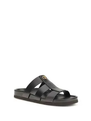 Valentino Garavani Studshield Leather Slide Sandals