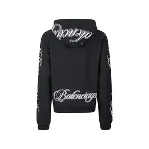 Balenciaga Tops Hoodies - Black