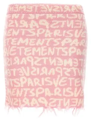 Vetements Graffiti Monogram' Skirt