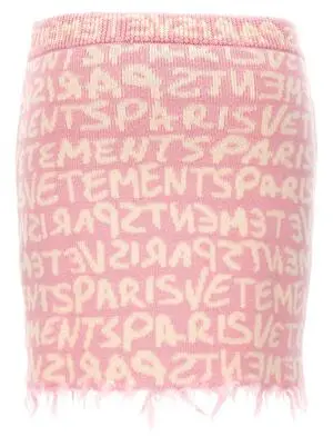 Vetements Graffiti Monogram' Skirt