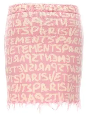 Vetements Graffiti Monogram Skirt
