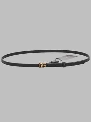 Dolce & Gabbana Cintura Con Logo - Black