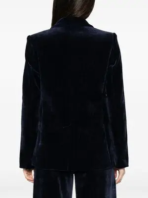 FORTE_FORTE Velvet Double-breasted Jacket