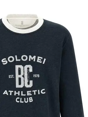 Brunello Cucinelli Cotton And Linen Sweatshirt