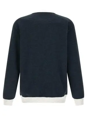 Brunello Cucinelli Cotton And Linen Sweatshirt - Blue