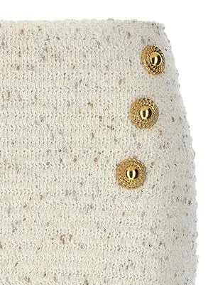 Balmain Fringed Tweed' Skirt