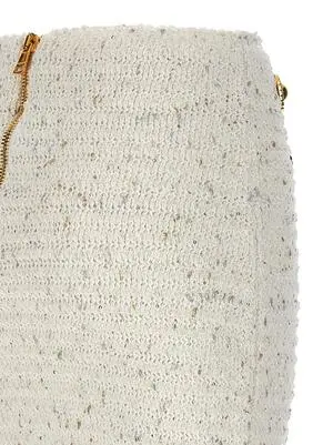 Balmain Fringed Tweed' Skirt
