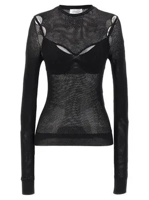 Off-White Net Arrow Bralette Top