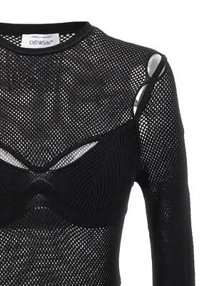Off-White Net Arrow Bralette Top