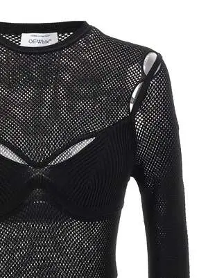 Off-White Net Arrow Bralette Top